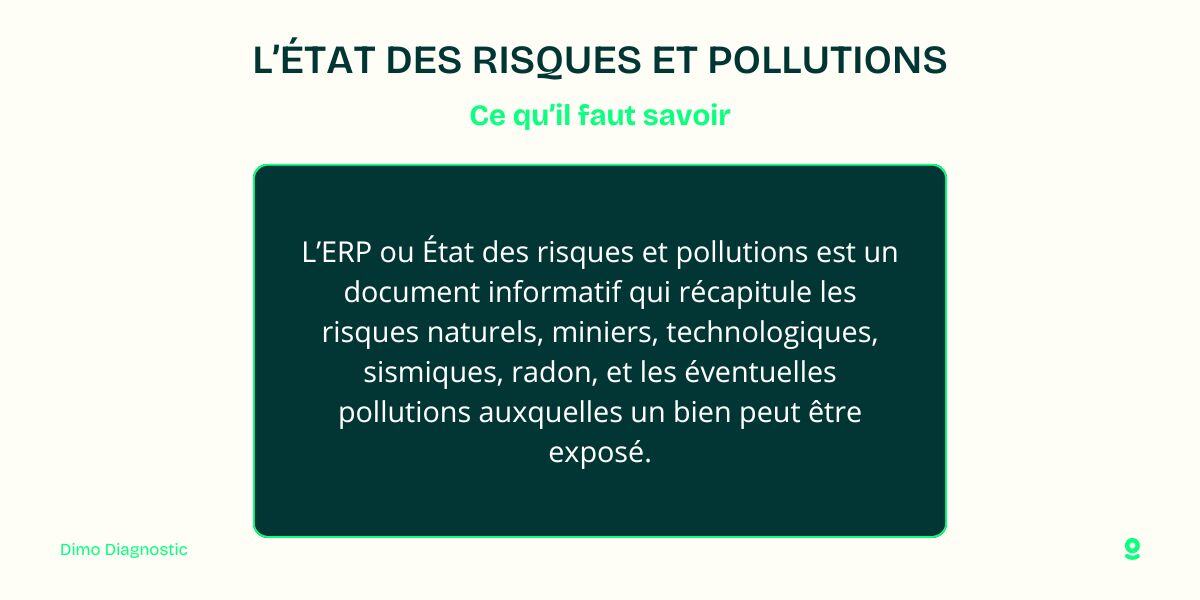 L'Etat des Risques et Pollutions pour la vente d'une maison
